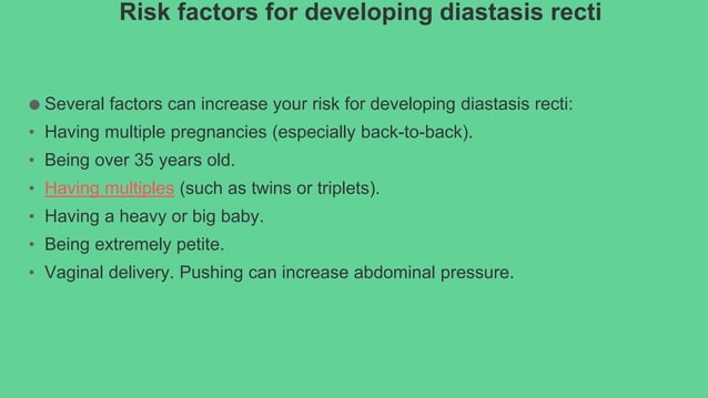 Diastasis rectus abdominis | PPTX