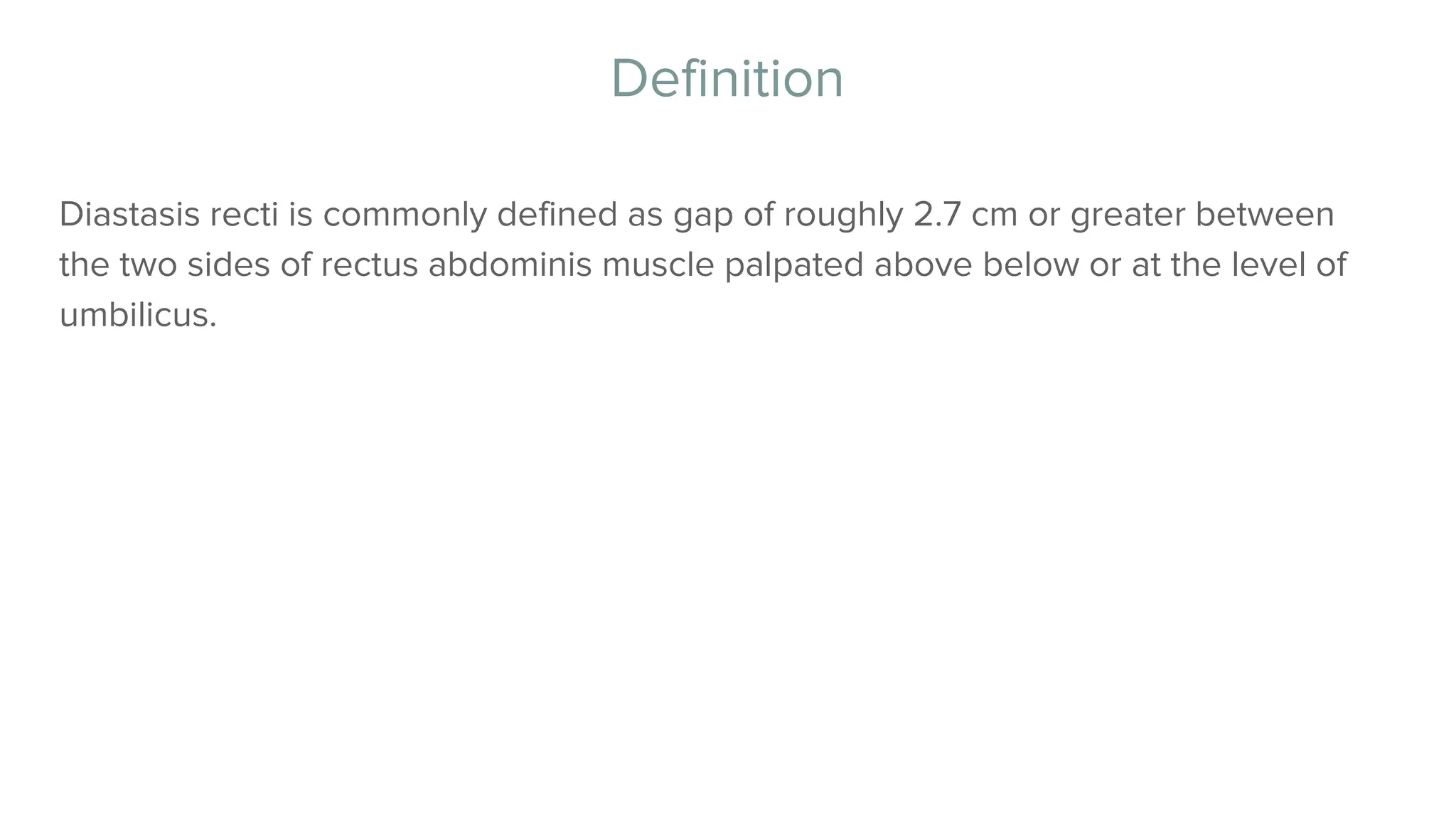 Diastasis Rectus Abdominis | PPTX