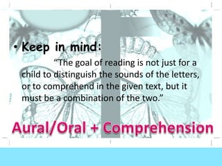 READING READINESS STAGE (DEVELOPMENTAL READING) | PPTX