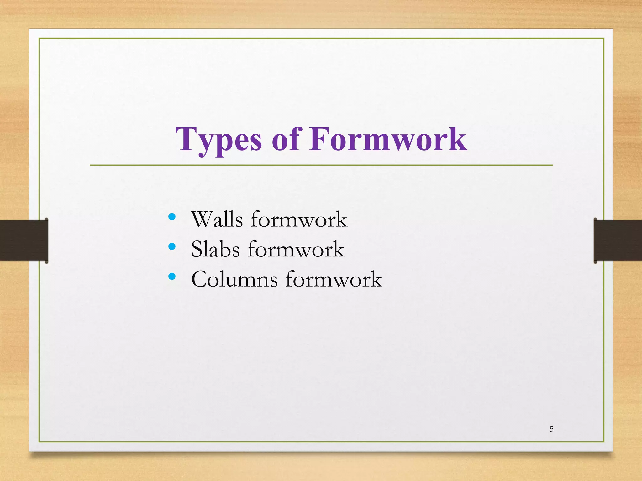 importance of formwork and types of formwork | PPT | Woodworking | Arts ...