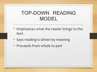 Three Reading Models | PPTX