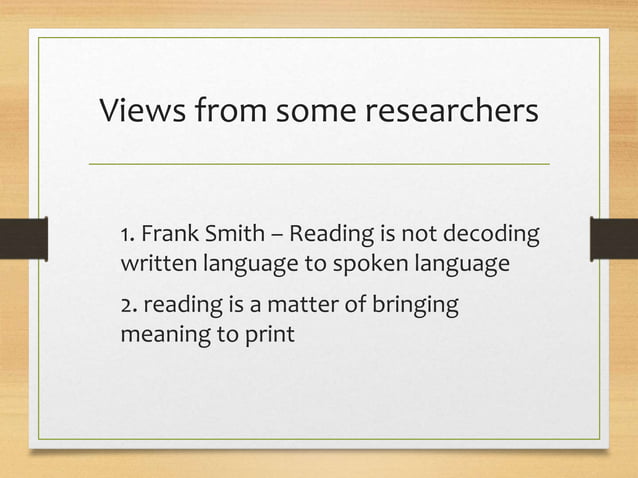 Three Reading Models | PPTX