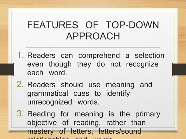 Three Reading Models | PPTX