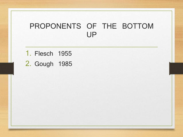 Three Reading Models | PPTX