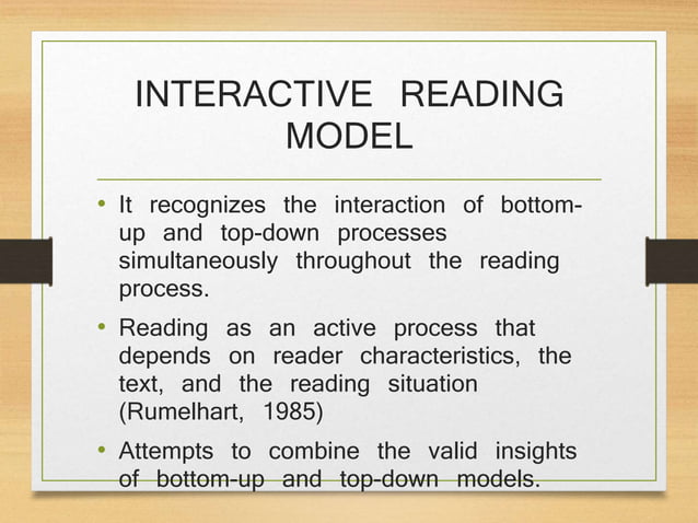 Three Reading Models | PPTX