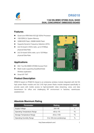 802.11ax ,IPQ 6018 | PDF