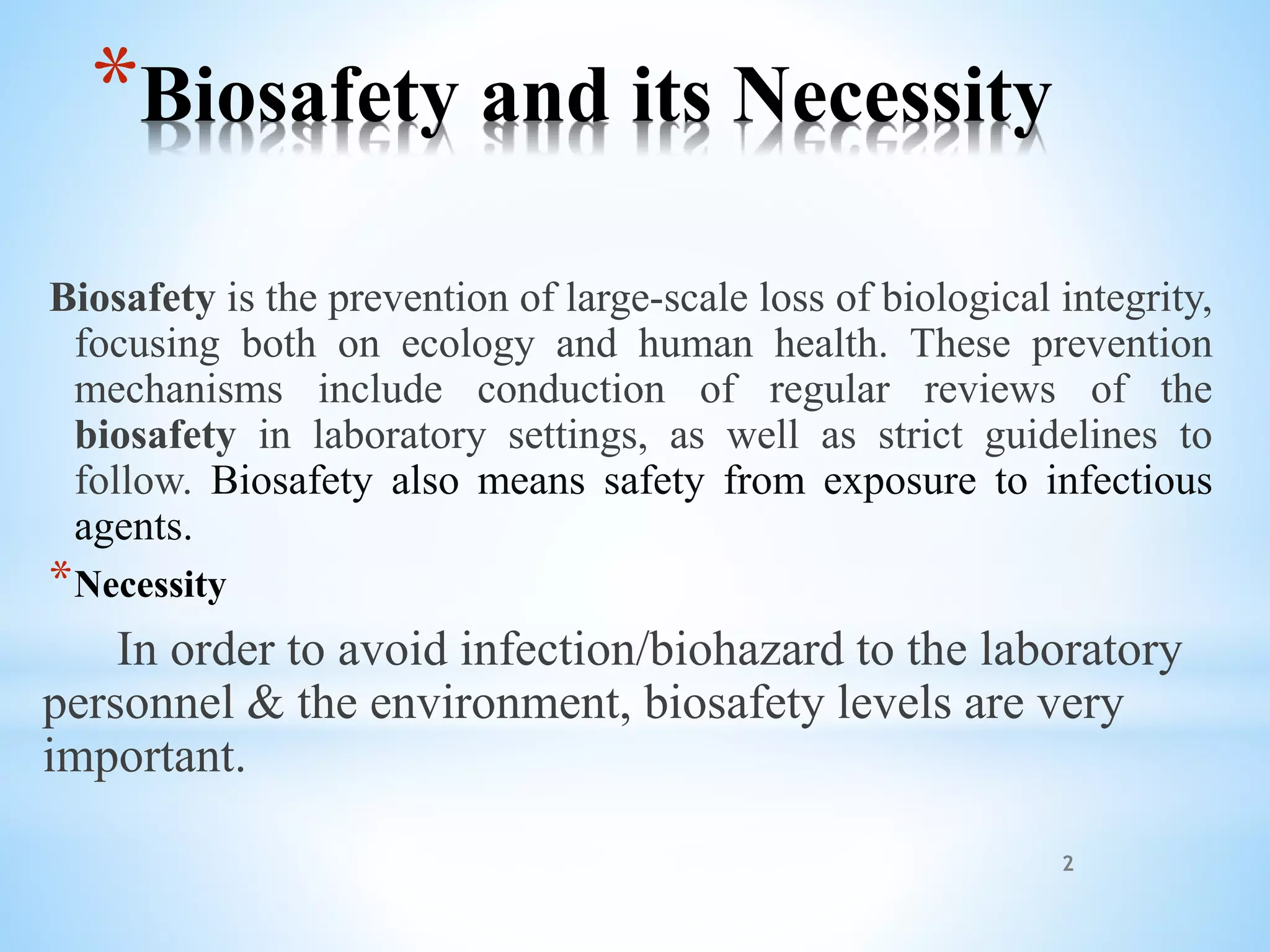 BIOSAFETY AND INDIAN ETHICS (DRA) | PPTX