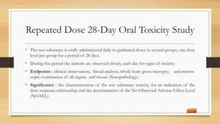 SUB ACUTE ORAL TOXICITY | PPTX