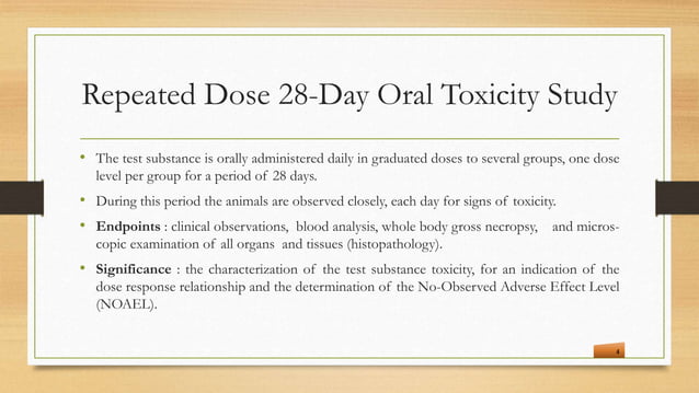 SUB ACUTE ORAL TOXICITY | PPTX