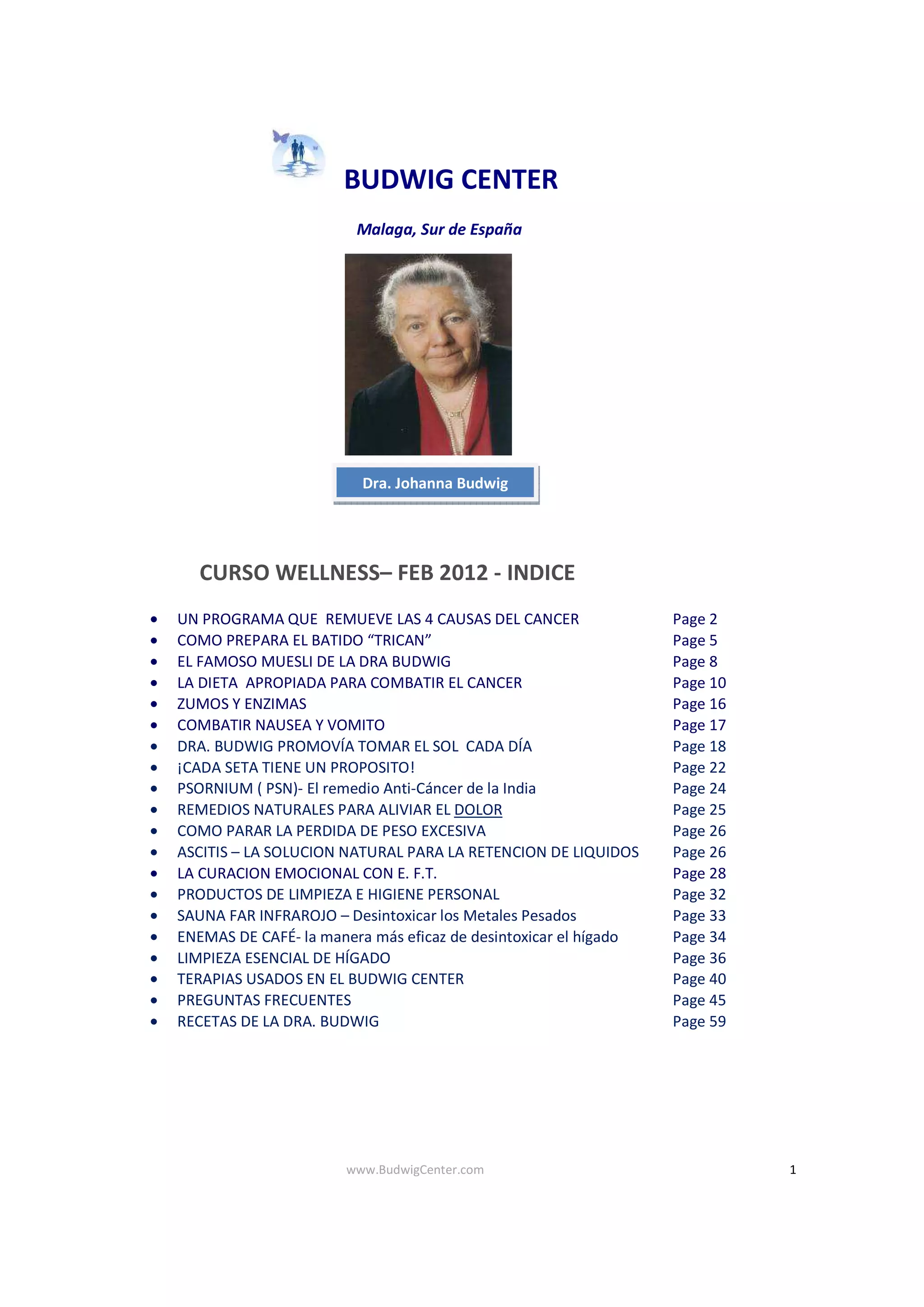 CENTRO BUDWIG - PROTOCOLO | PDF | Cancer | Diseases and Conditions