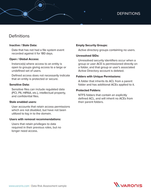 Sample of The Varonis Data Risk Assessment | PDF | Operating Systems ...