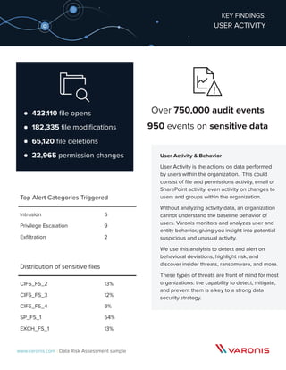 Sample of The Varonis Data Risk Assessment | PDF