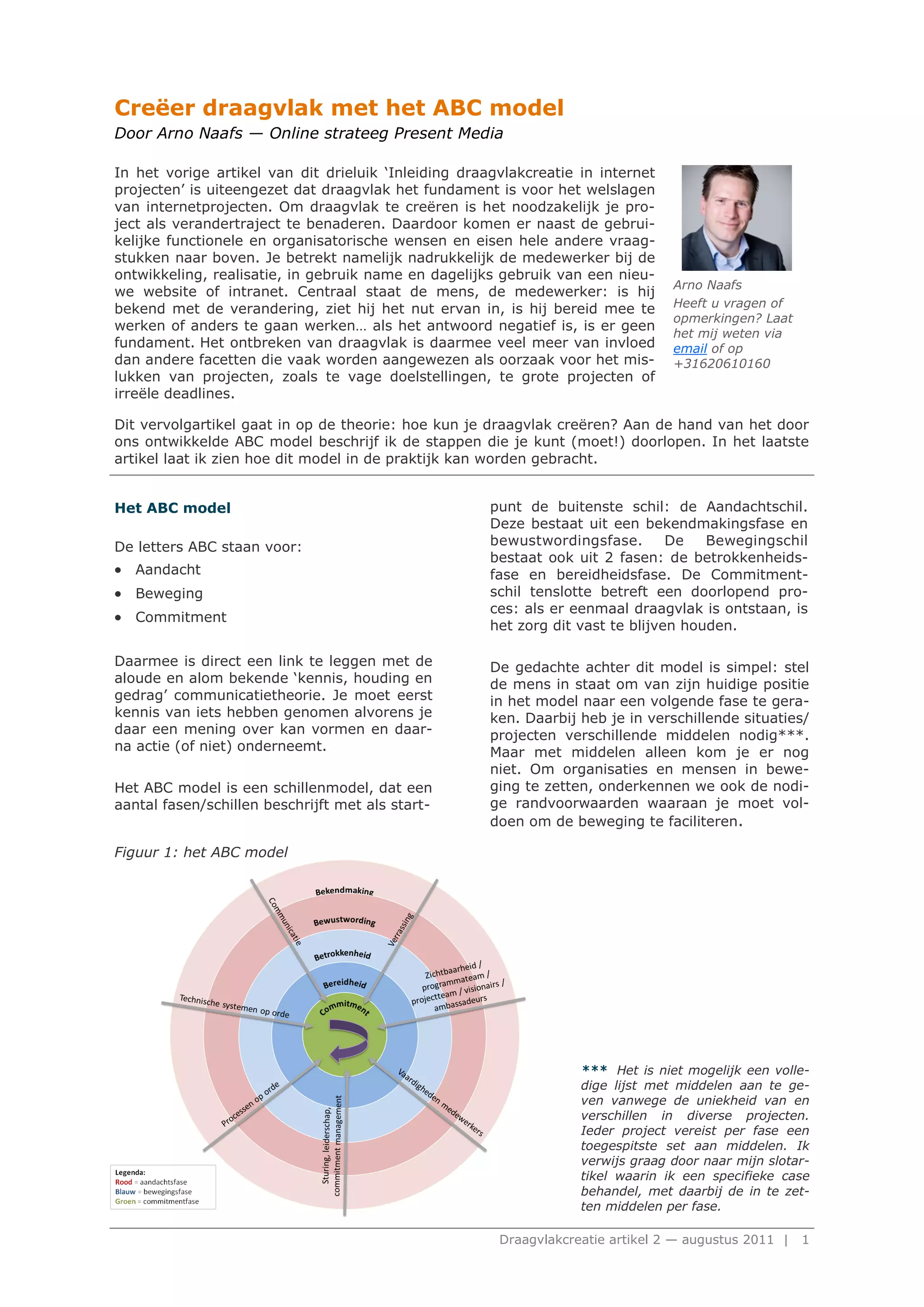 Creëer draagvlak met het ABC model | PDF