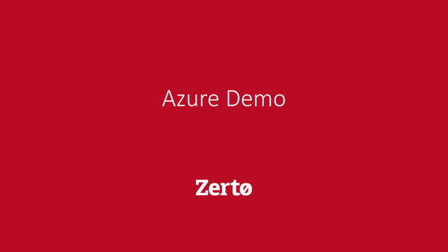 DRaaS to Azure with Zerto | PDF | Cloud Computing | Internet