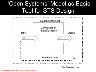 Interpretations of Socio-Technical Systems: Two Stories and the Narrative of An Organisation | PPT