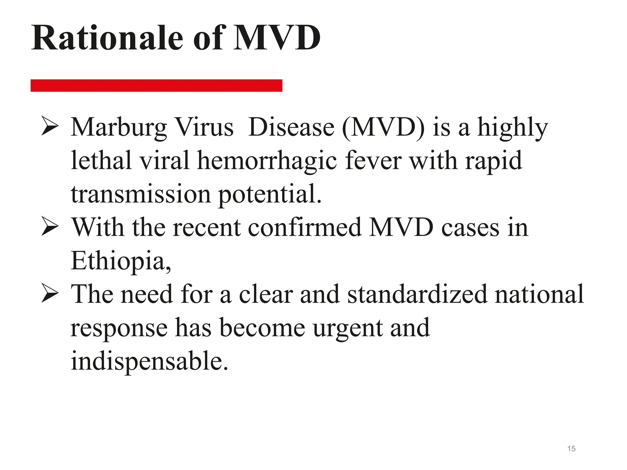 Marburg Viral Disease (MVD) an outbreak at Jinka, Ethiopia 2025 | PDF