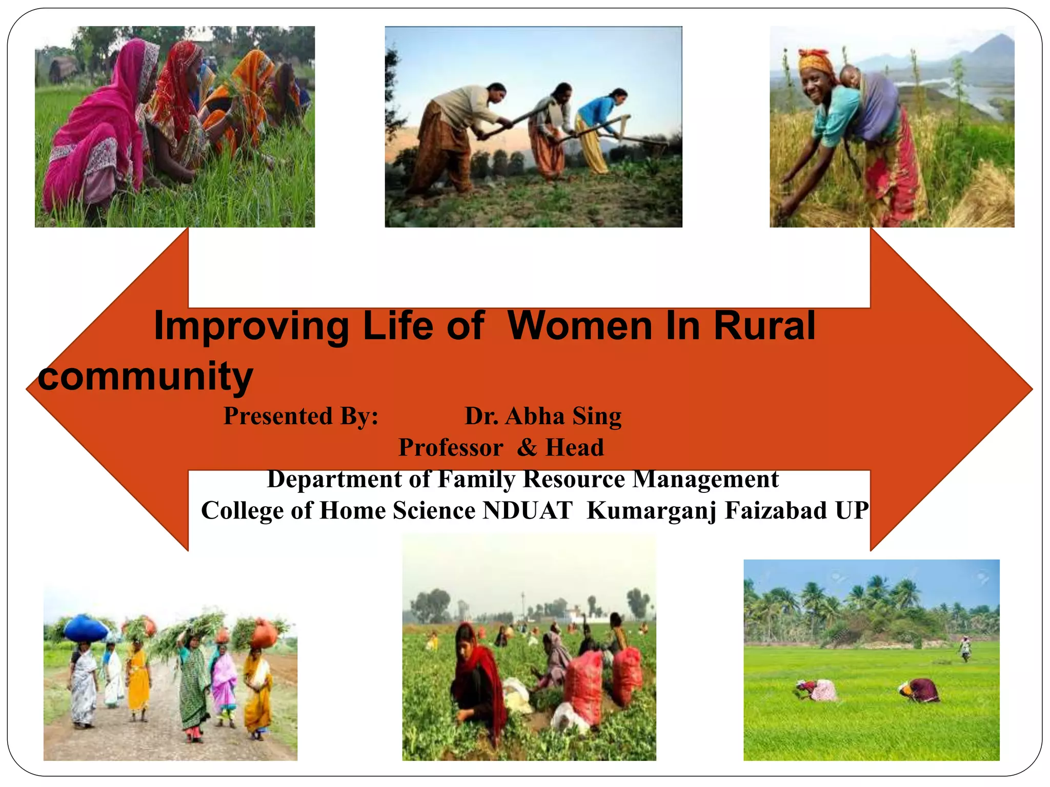 Improving Life of women in rural community | PPT
