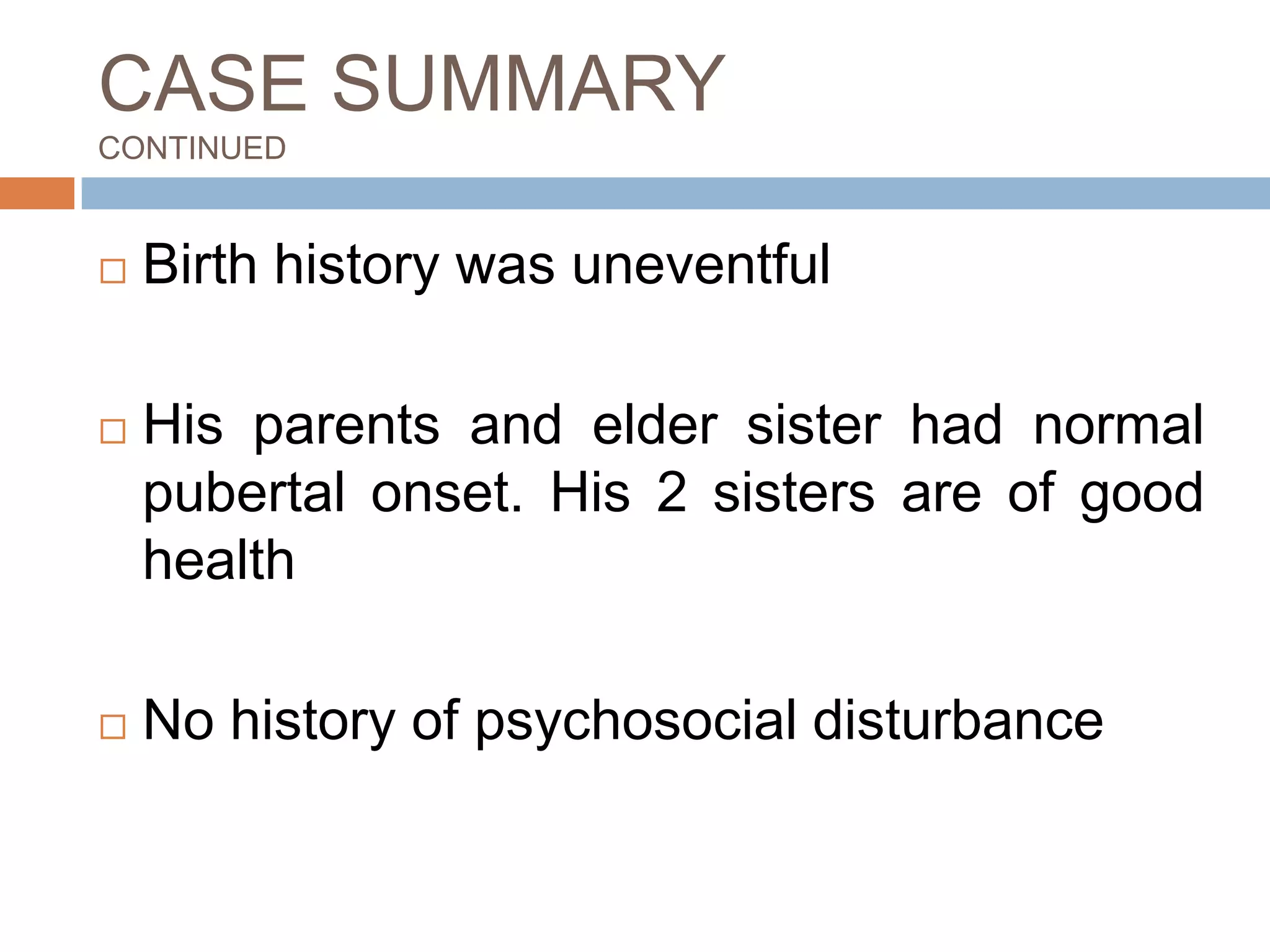 A 14-year-old boy with short stature | PPT