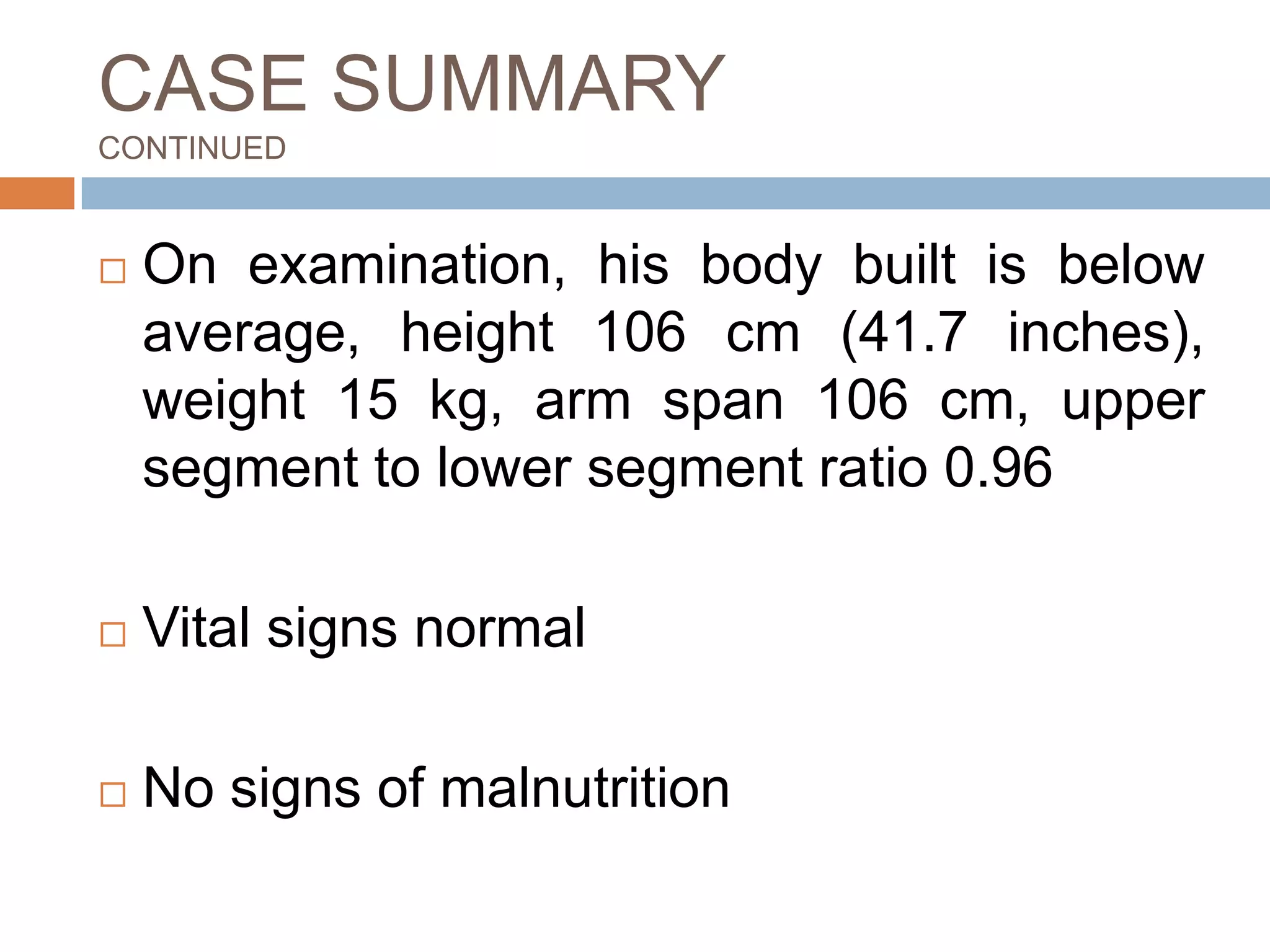 A 14-year-old boy with short stature | PPT