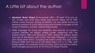 Dracula | PPTX | Fiction | Books and Literature