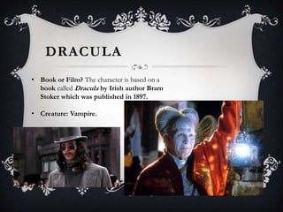 Dracula | PPTX | Sci-fi and Fantasy | Hobbies & Interests
