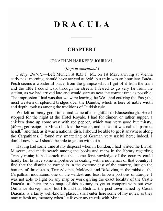 Dracula, by Bram Stoker, Free eBook