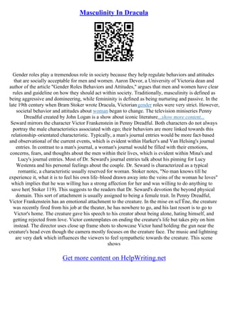 Dracula Essay | PDF