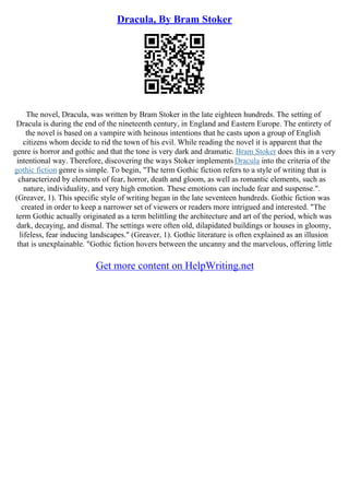 Dracula Essay | PDF