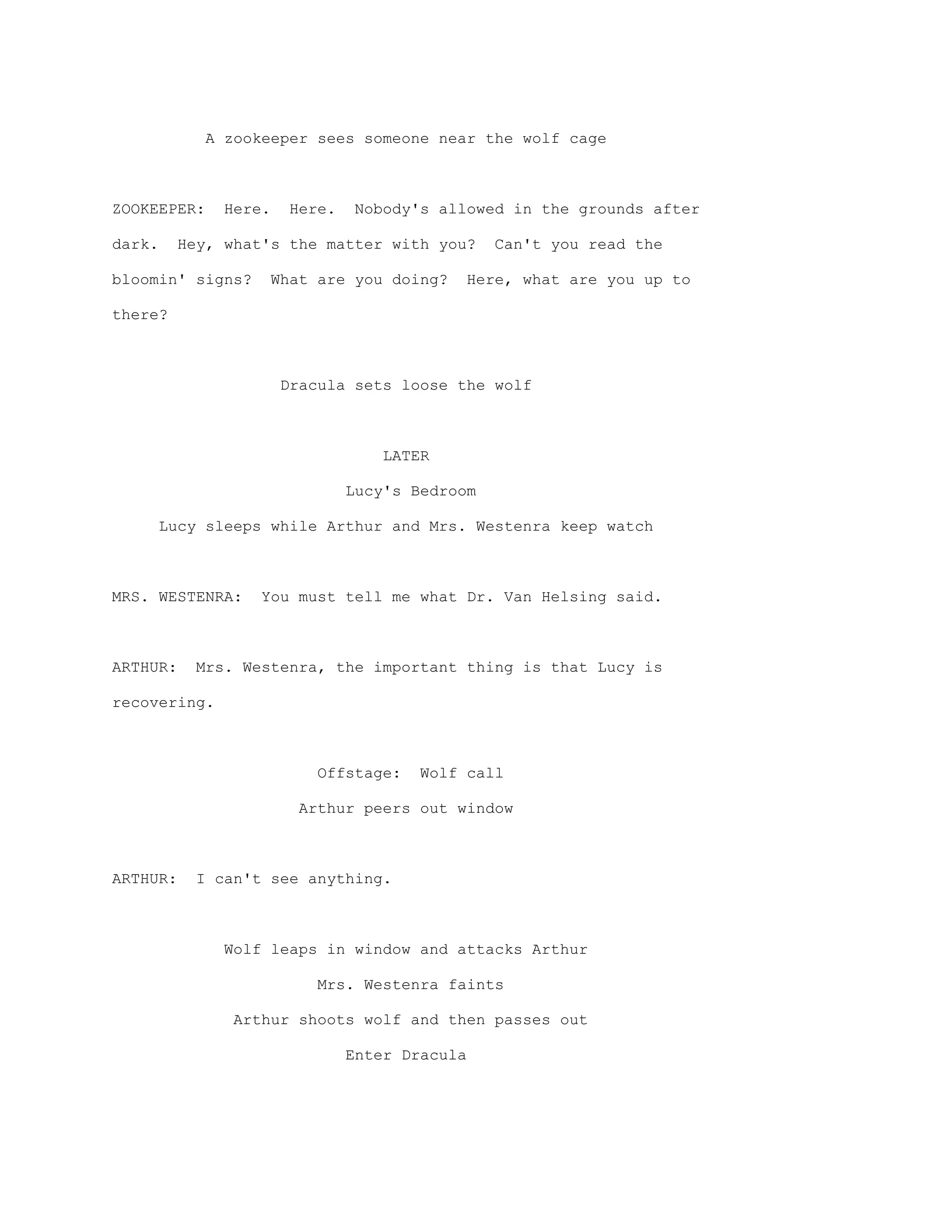 Dracula playscript word | DOCX