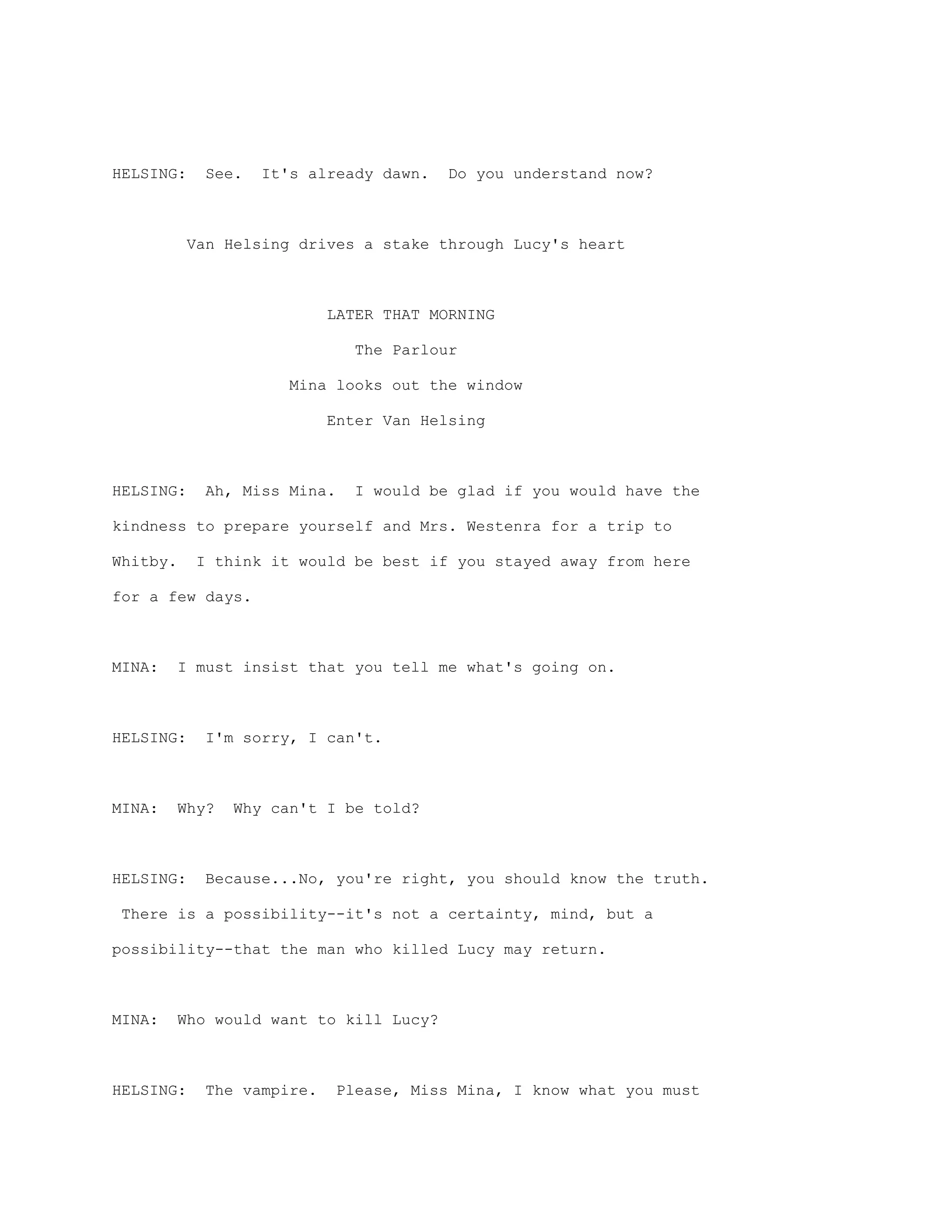 Dracula playscript word | DOCX