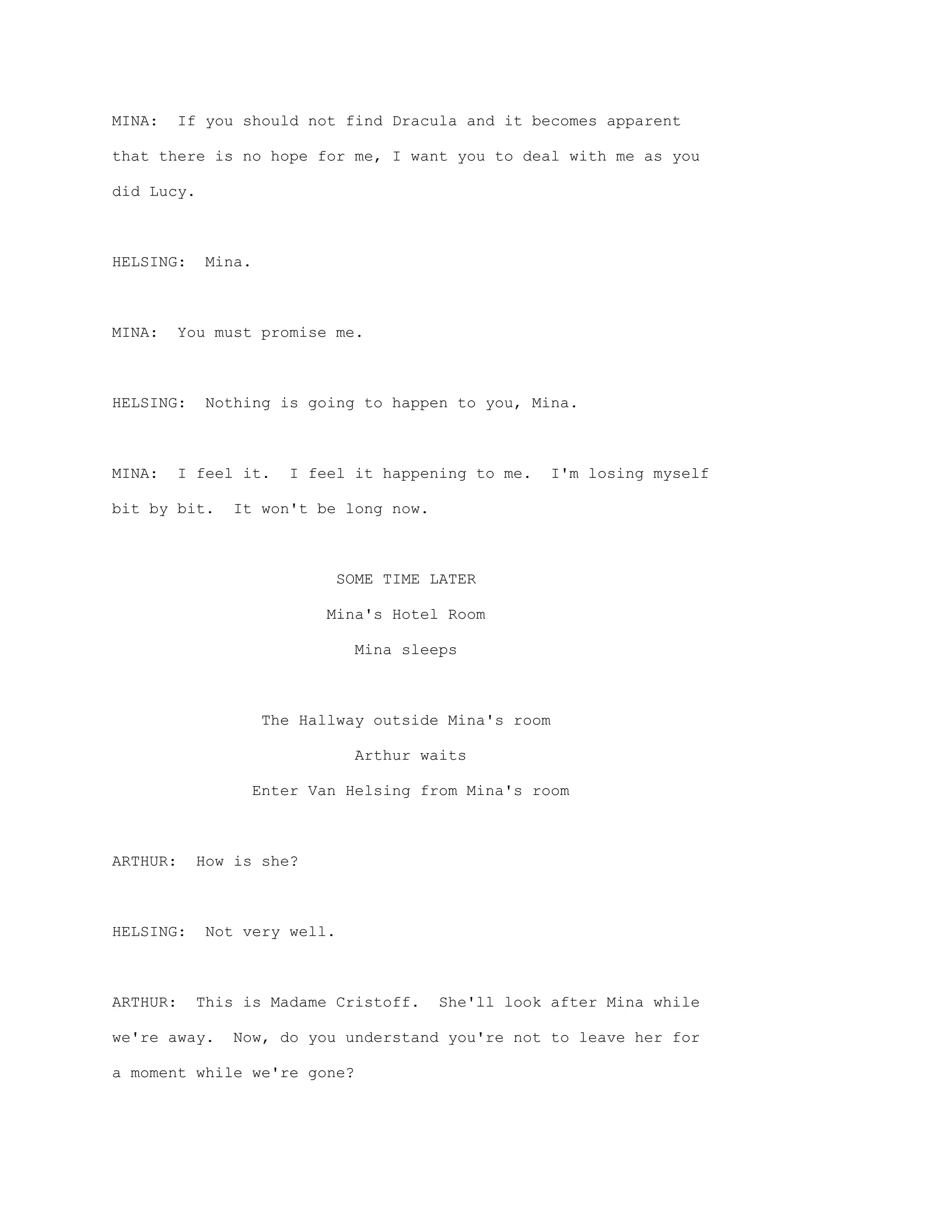 Dracula playscript word | DOCX | Shaving | Personal Care