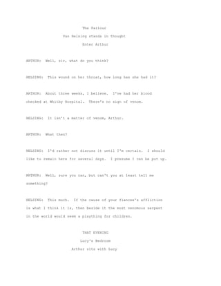 Dracula playscript word | DOCX