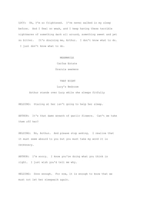 Dracula playscript word | DOCX