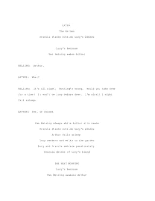 Dracula playscript word | DOCX