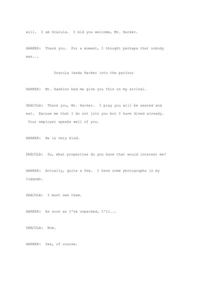 Dracula playscript word | DOCX