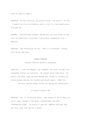 Dracula playscript word | DOCX