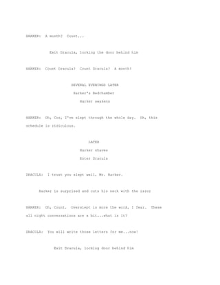 Dracula playscript word | DOCX
