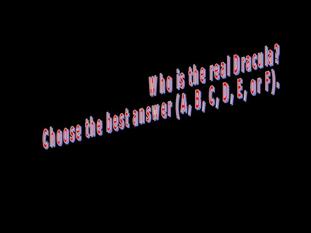 Dracula powerpoint presentation | PPT