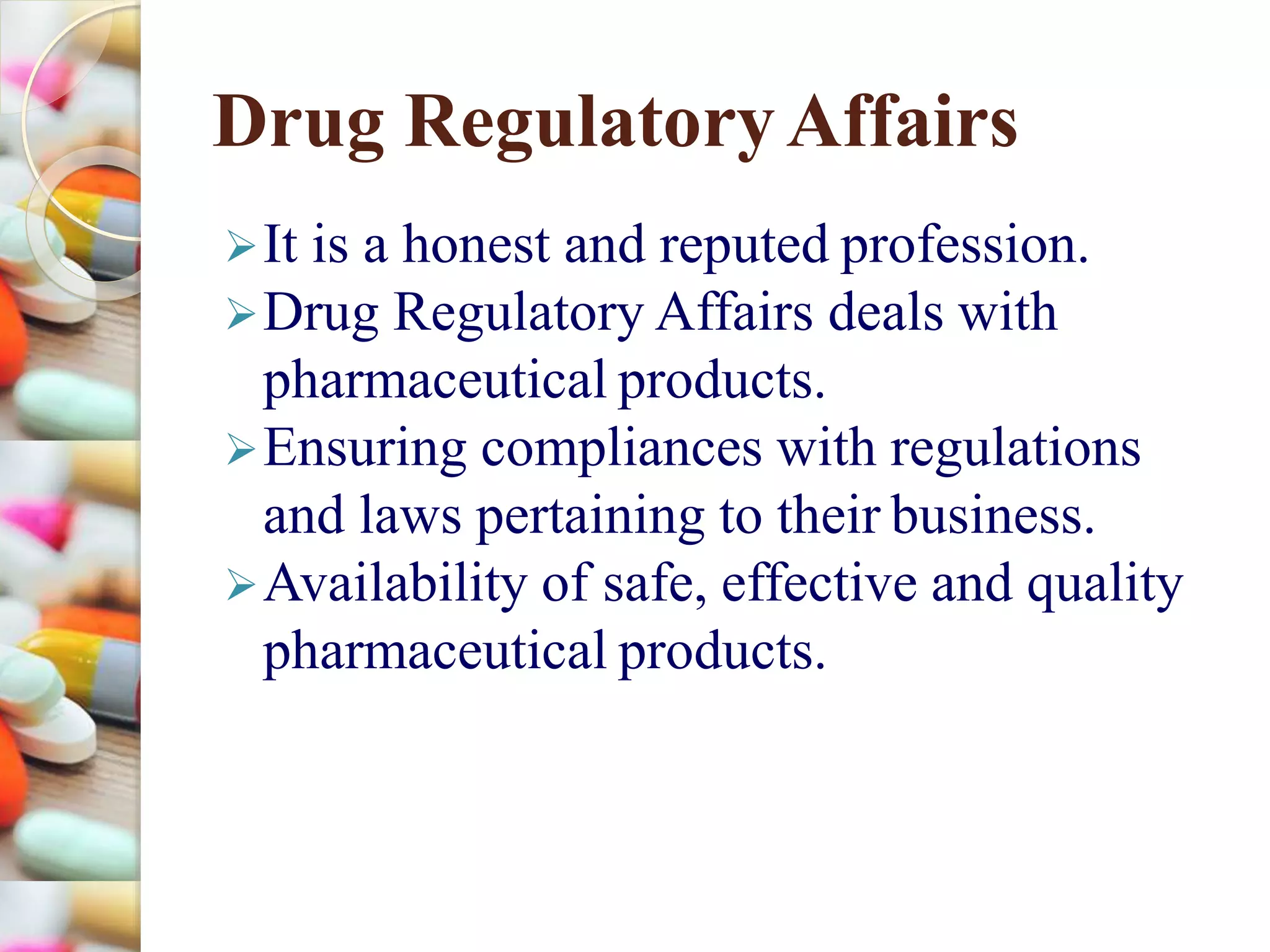 DRA (Drug Regulatory Affairs) , RA (Regulatory Affairs) | PPSX