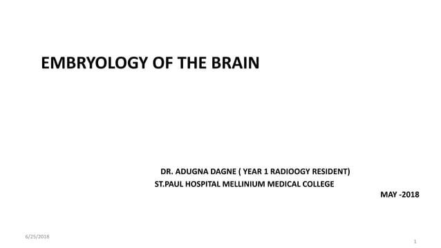 embryology of brain | PPTX | Brain and Nervous System Disorders ...