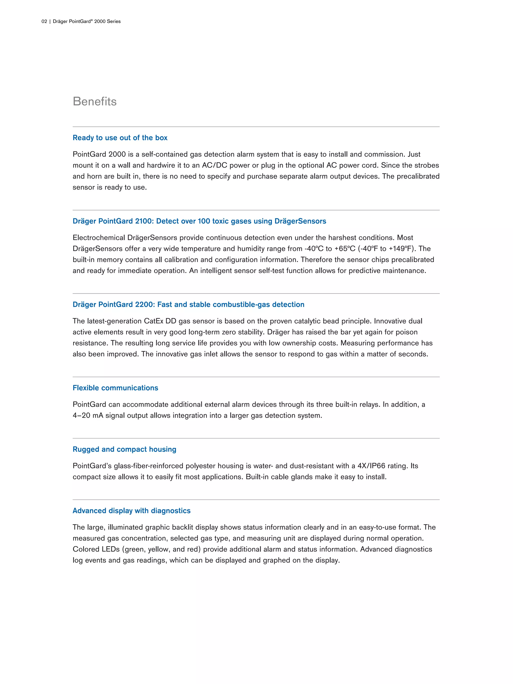 Drager PointGard 2000 Series Gas Detection System | PDF | Home ...