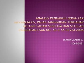 Analisis BTD pre dan post-PSAK 50&55 (revisi 2006) | PPT