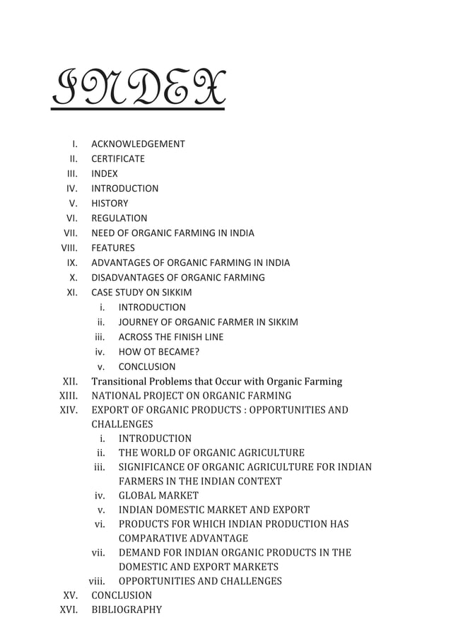 organic farming back to nature | PDF