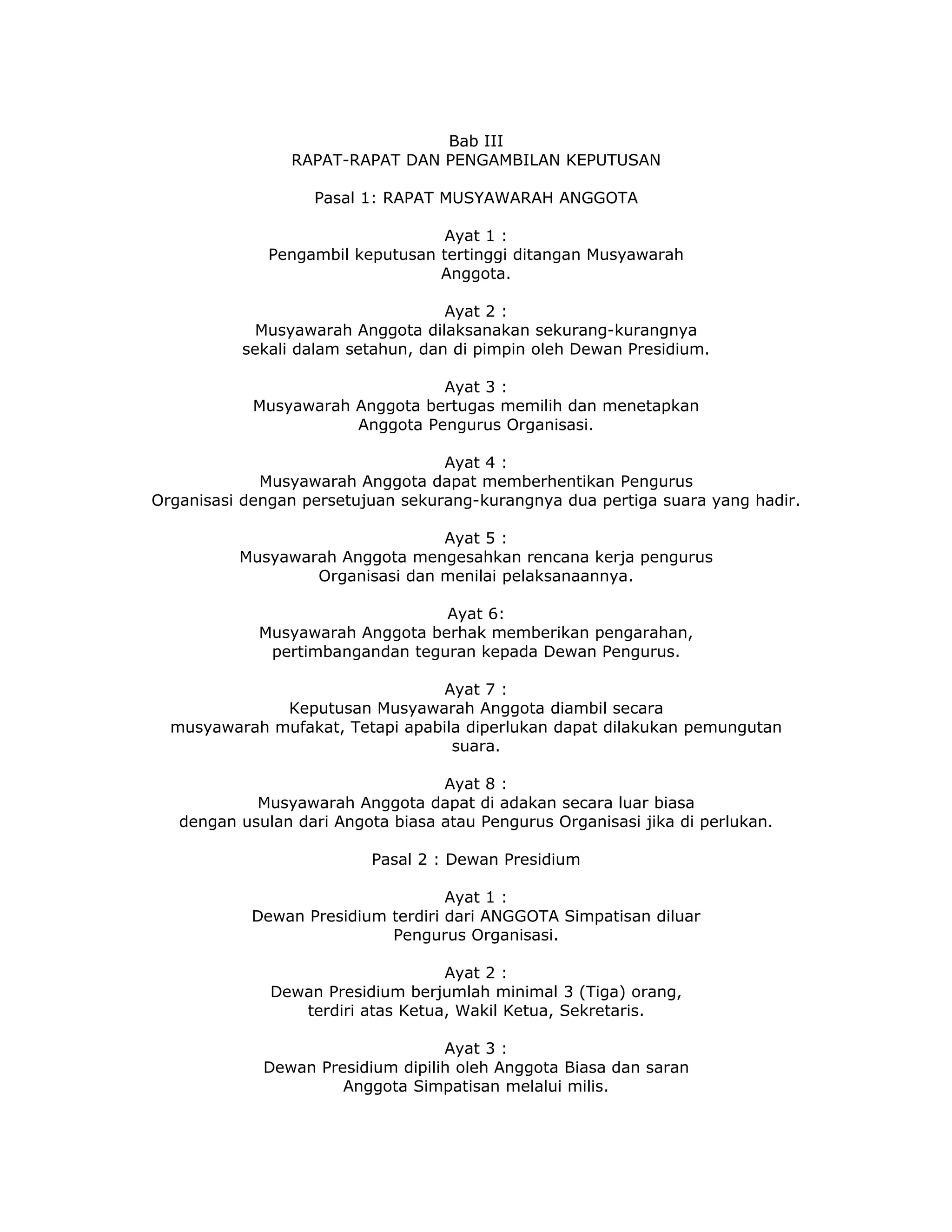 Contoh Draft A D A R T | DOC