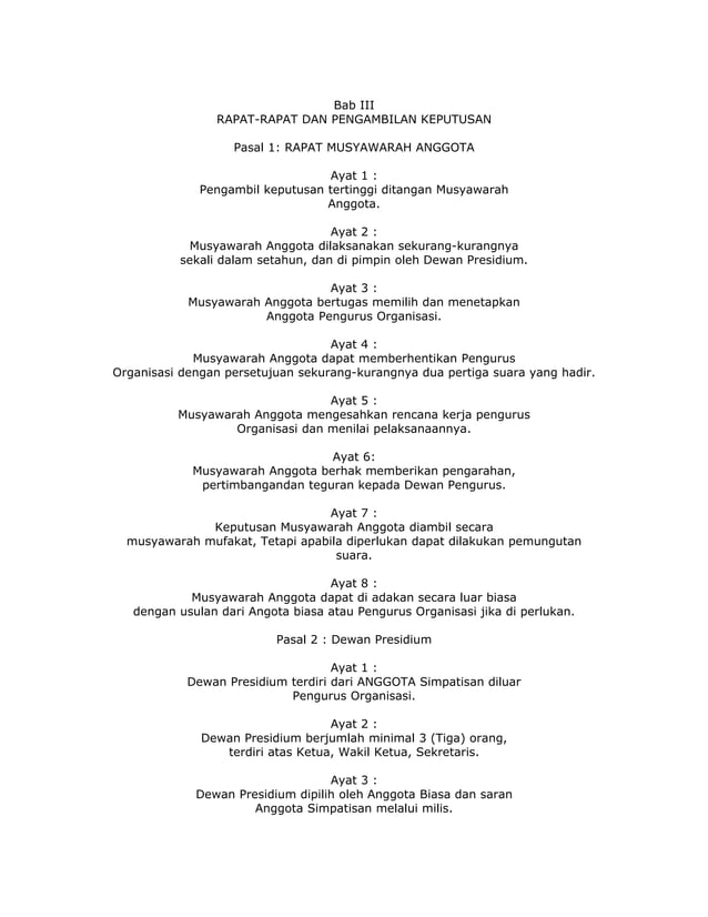 Contoh Draft A D A R T | DOC