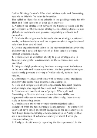 Draft - Case Analysis 1Draft - Case Analysis 6BUS 49.docx