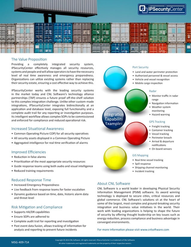 IPSecurityCenterTM PSIM Enhancing Port Security | PDF | Information and ...