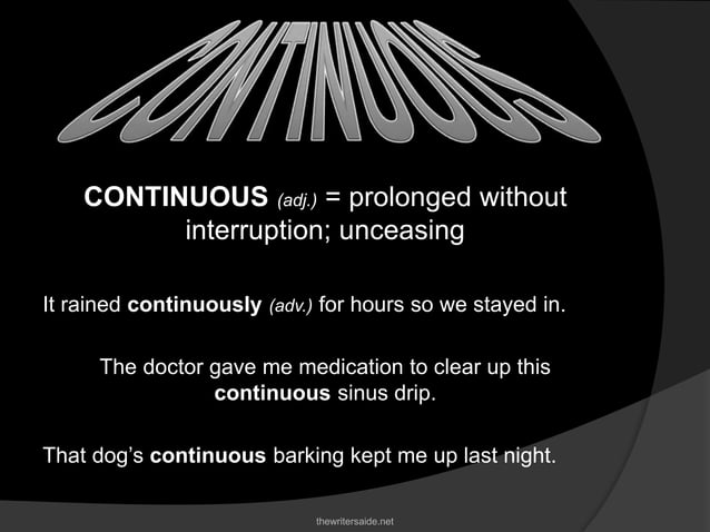 Continual v. Continuous | PPT