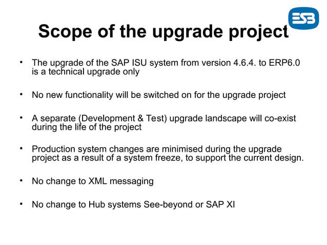 draft-esb-networks-sap-upgrade-presentation-v1-0.ppt