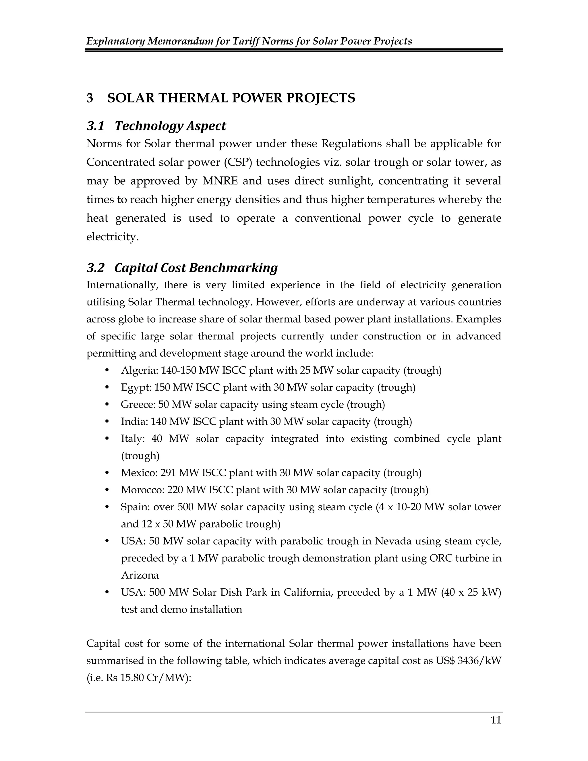 Draft explanatory-memorandum solar-power-projects | PDF